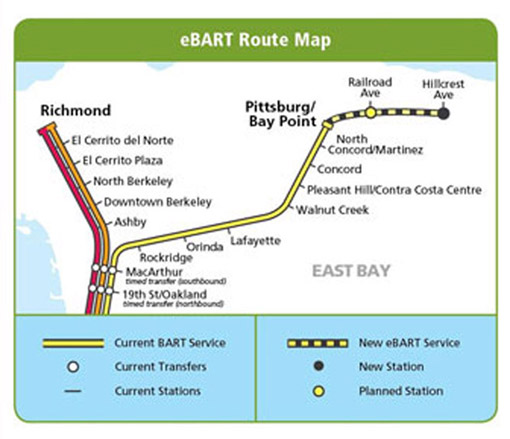 East Contra Costa BART Extension (eBART) | bart.gov
